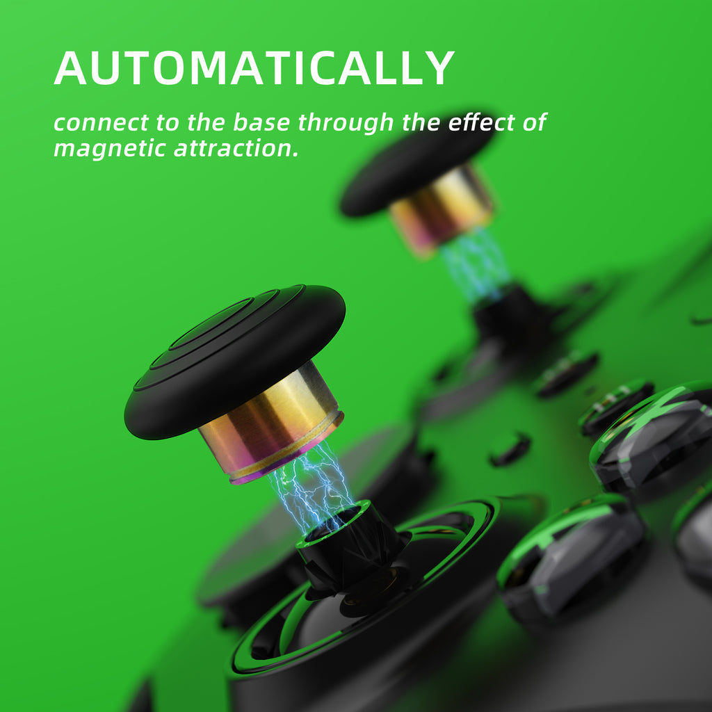 eXtremeRate 6 in 1 Metal Replacement Thumbsticks for Xbox Elite Series ...