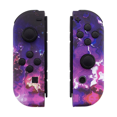eXtremeRate Soft Touch Grip Surreal Lava Joycon Handheld Controller Ho ...