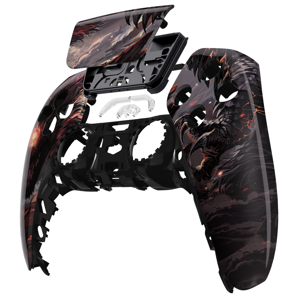 eXtremeRate Cyclops Dragon Touchpad Front Housing Shell Compatible with ps5 Controller BDM-010 ...