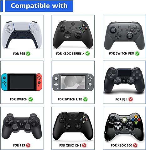 Ps5 Pro Controller PlayVital 3.28FT Illuminated Charging Cable For Ps5 ...