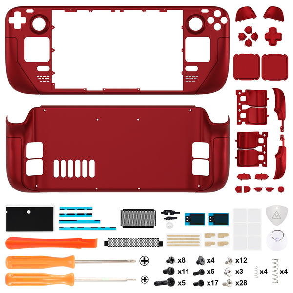 eXtremeRate Replacement Scarlet Red Full Set Shell with Buttons for ...