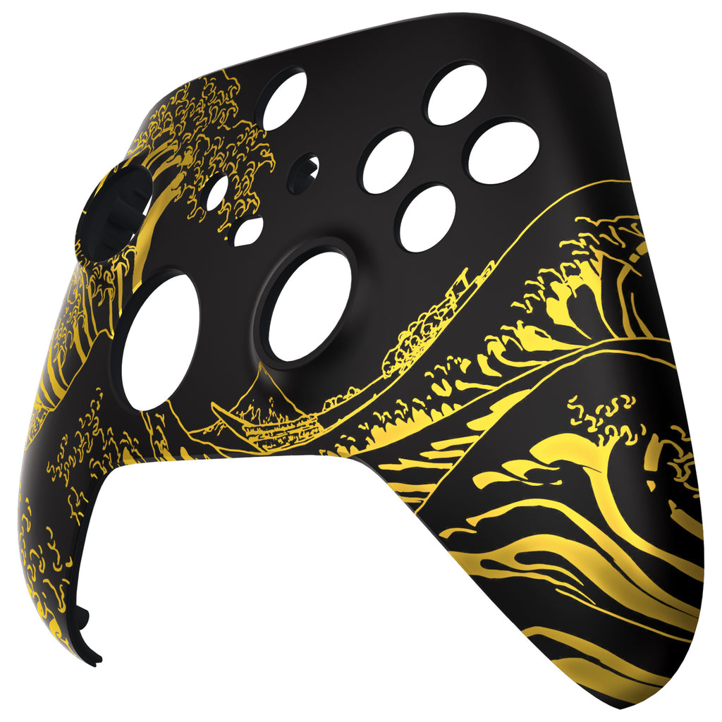 eXtremeRate The Great GOLDEN Wave Off Kanagawa - Black Replacement ...