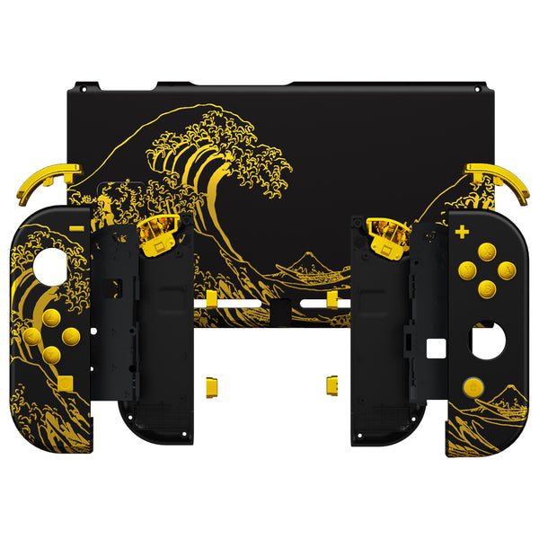 eXtremeRate The Great GOLDEN Wave Off Kanagawa - Black Back Plate for ...
