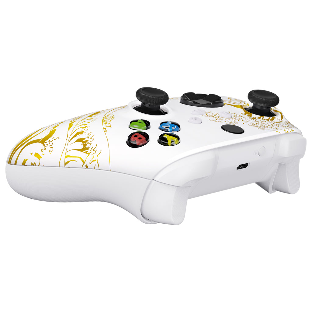 eXtremeRate The Great GOLDEN Wave Off Kanagawa - White Replacement ...