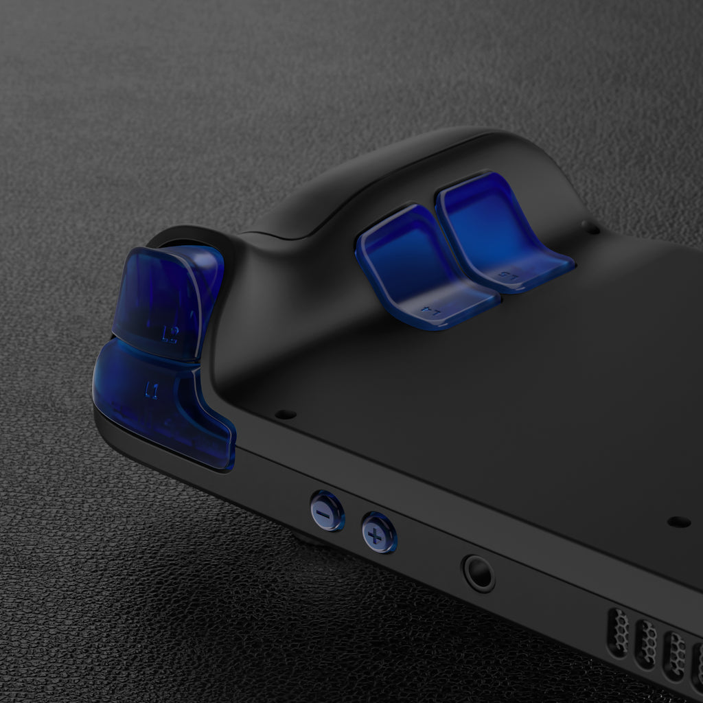 eXtremeRate Clear Blue Replacement Full Set Buttons for Steam Deck ...