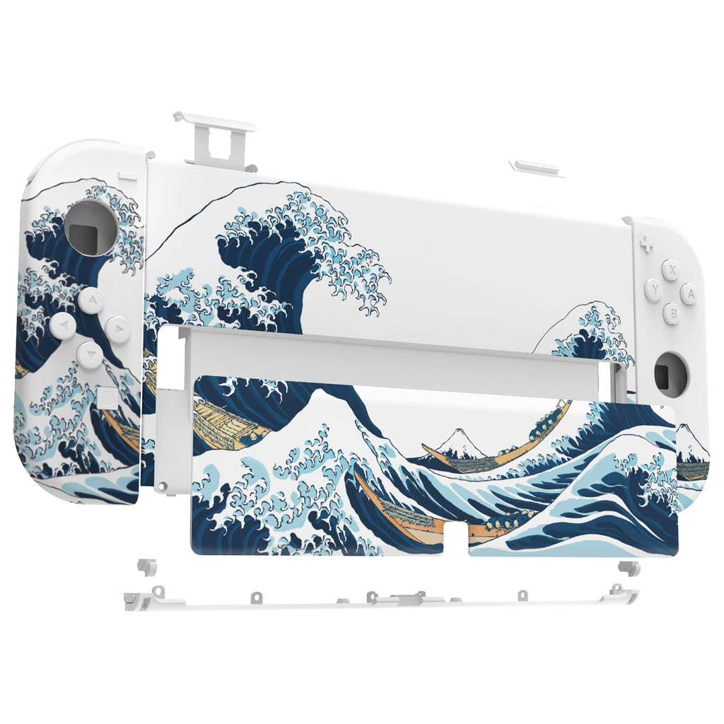 eXtremeRate The Great Wave Off Kanagawa Full Set Shell for Nintendo Sw ...