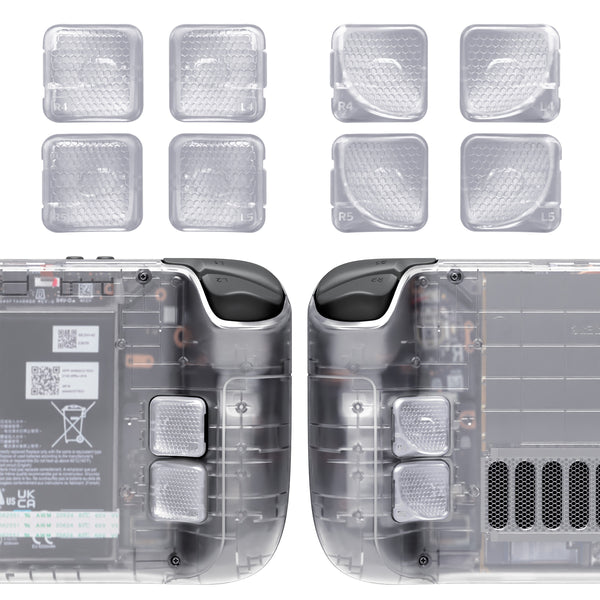 eXtremeRate Interchangeable Back Buttons Bottom Shell for Steam Deck L ...