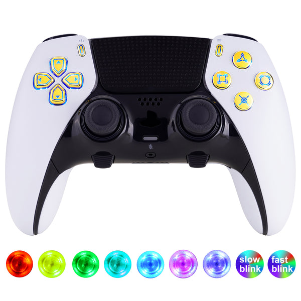eXtremeRate Multi-Colors Luminated Buttons D&F LED Kit for PS5 Edge Co ...