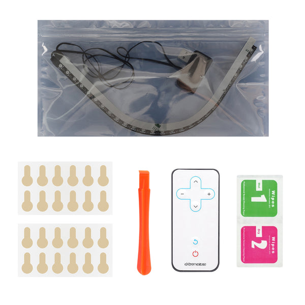 eXtremeRate RGB LED Light Strip Kit with IR Remote for PS5 Console - 7 ...