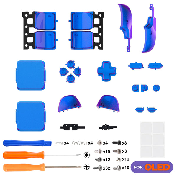 eXtremeRate Replacement Full Set Buttons for Steam Deck OLED Handheld ...