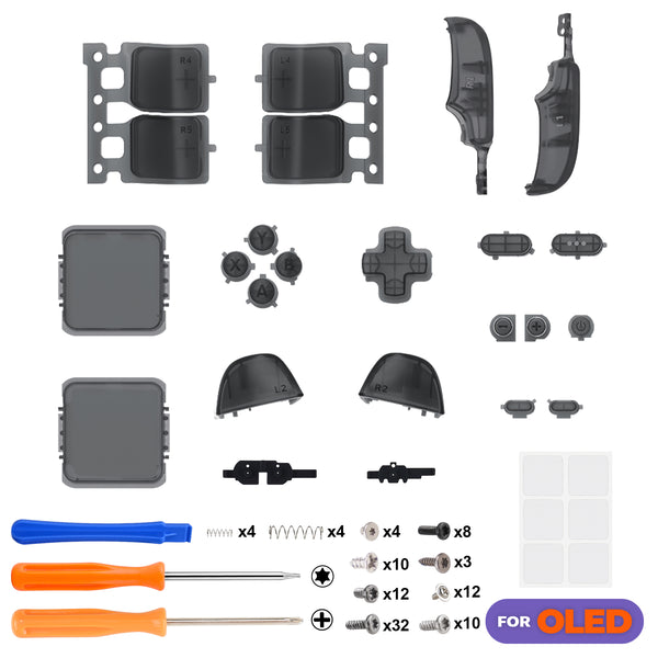 eXtremeRate Replacement Full Set Buttons for Steam Deck OLED Handheld ...