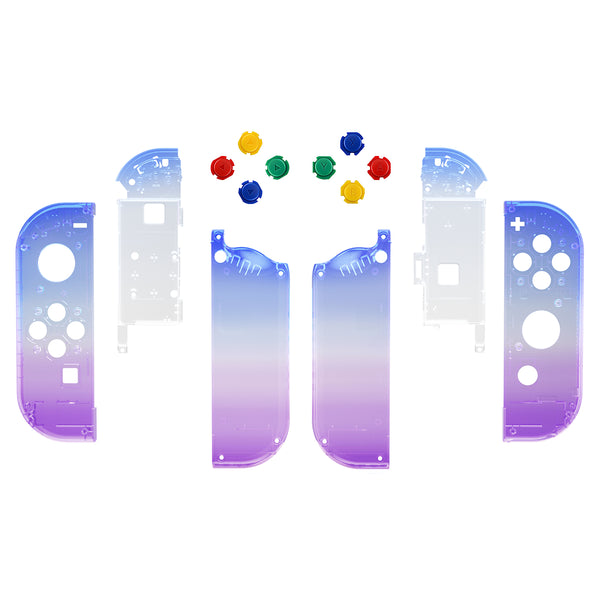 eXtremeRate Gradient Translucent Bluebell Joycon Handheld Controller H ...