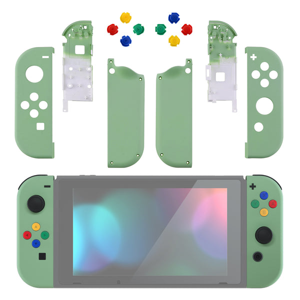 eXtremeRate Soft Touch Grip Matcha Green Joycon Handheld Controller Ho ...