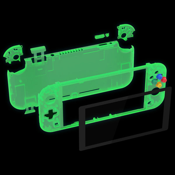 eXtremeRate Glow in Dark - Green DIY Replacement Shell for NS Switch L ...