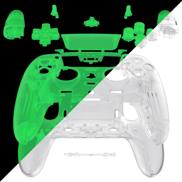 eXtremeRate Glow in Dark - Green Full Set Housing Shell with Buttons T ...