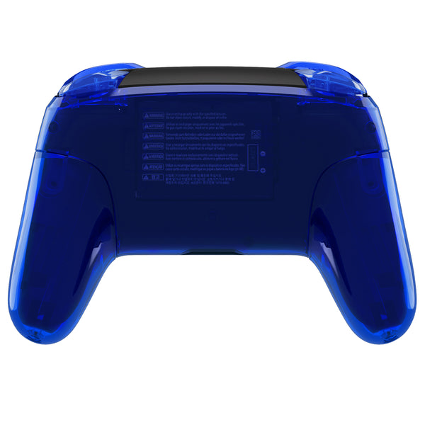 eXtremeRate Crystal Clear Blue Faceplate Backplate Handles for NS Swit ...