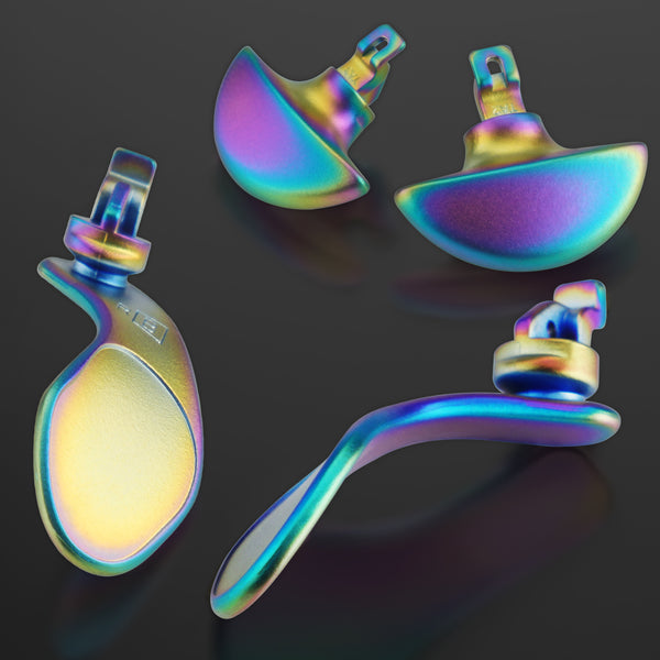 eXtremeRate Back Paddles for PS5 Edge Controller, Metallic Rainbow Aur ...