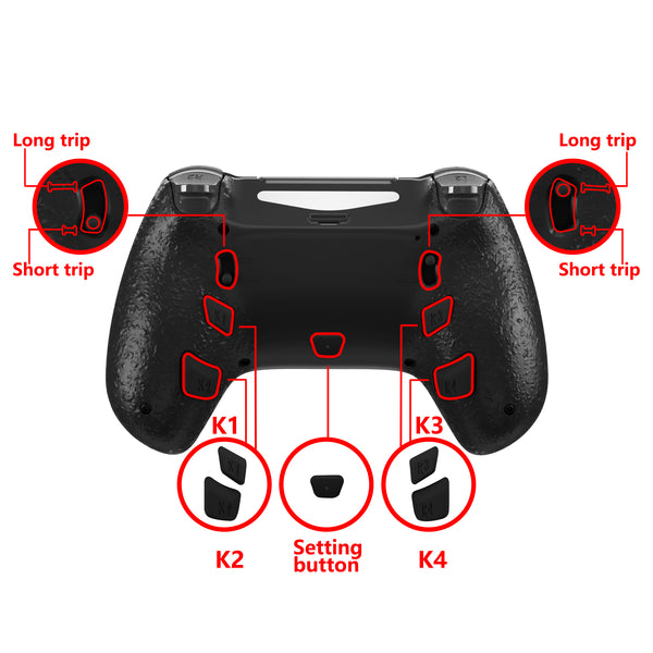 eXtremeRate Blood Zombie DECADE Tournament Controller (DTC) Upgrade Ki ...