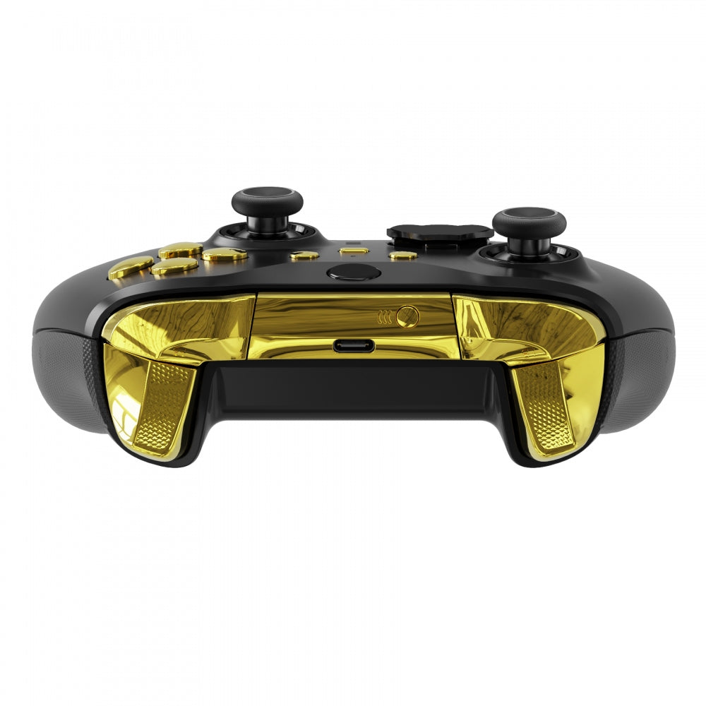 eXtremeRate Chrome Gold Replacement Buttons for Xbox One Elite Series ...