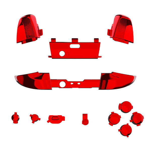 eXtremeRate Chrome Red Replacement Buttons for Xbox One Elite Series 2 ...