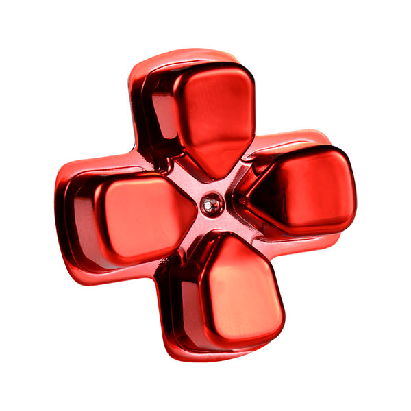 eXtremeRate Chrome Red Dpad Direction Pad Buttons for PS4 Controller ...