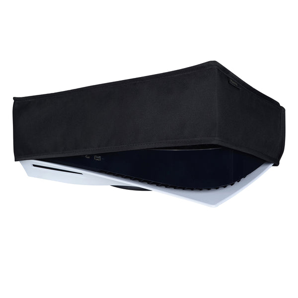 PlayVital Black Nylon Horizontal PS5 Dust Cover, Soft Neat Lining Dust ...