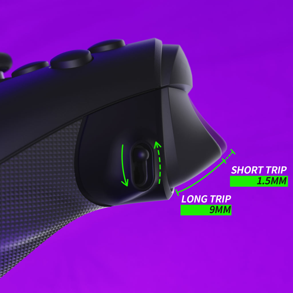 eXtremeRate Flexor Clicky Rubberized Side Rail Grips Trigger Stop Kit ...