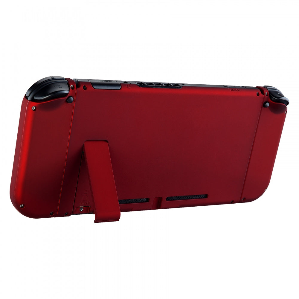 eXtremeRate Soft Touch Grip Red Handheld Console Back Plate, Joycon Ha ...