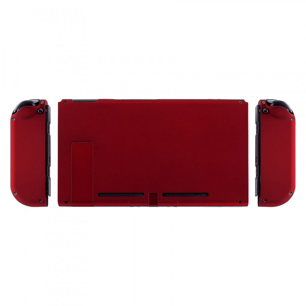 eXtremeRate Soft Touch Grip Red Handheld Console Back Plate, Joycon Ha ...