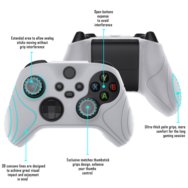eXtremeRate Glow in Dark - Green Anti-slip Controller Grip Silicone Sk ...
