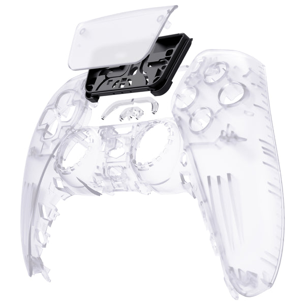 eXtremeRate Clear Touchpad Front Housing Shell Compatible with ps5 Con ...